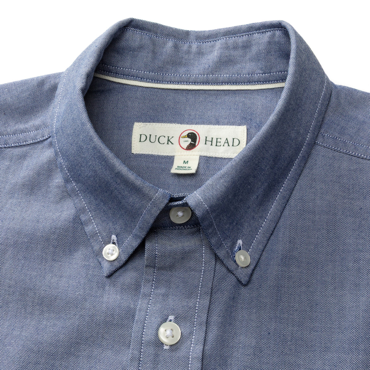 Cotton Oxford Sport Shirt - Morris Solid - Beacon Blue – Duck Head