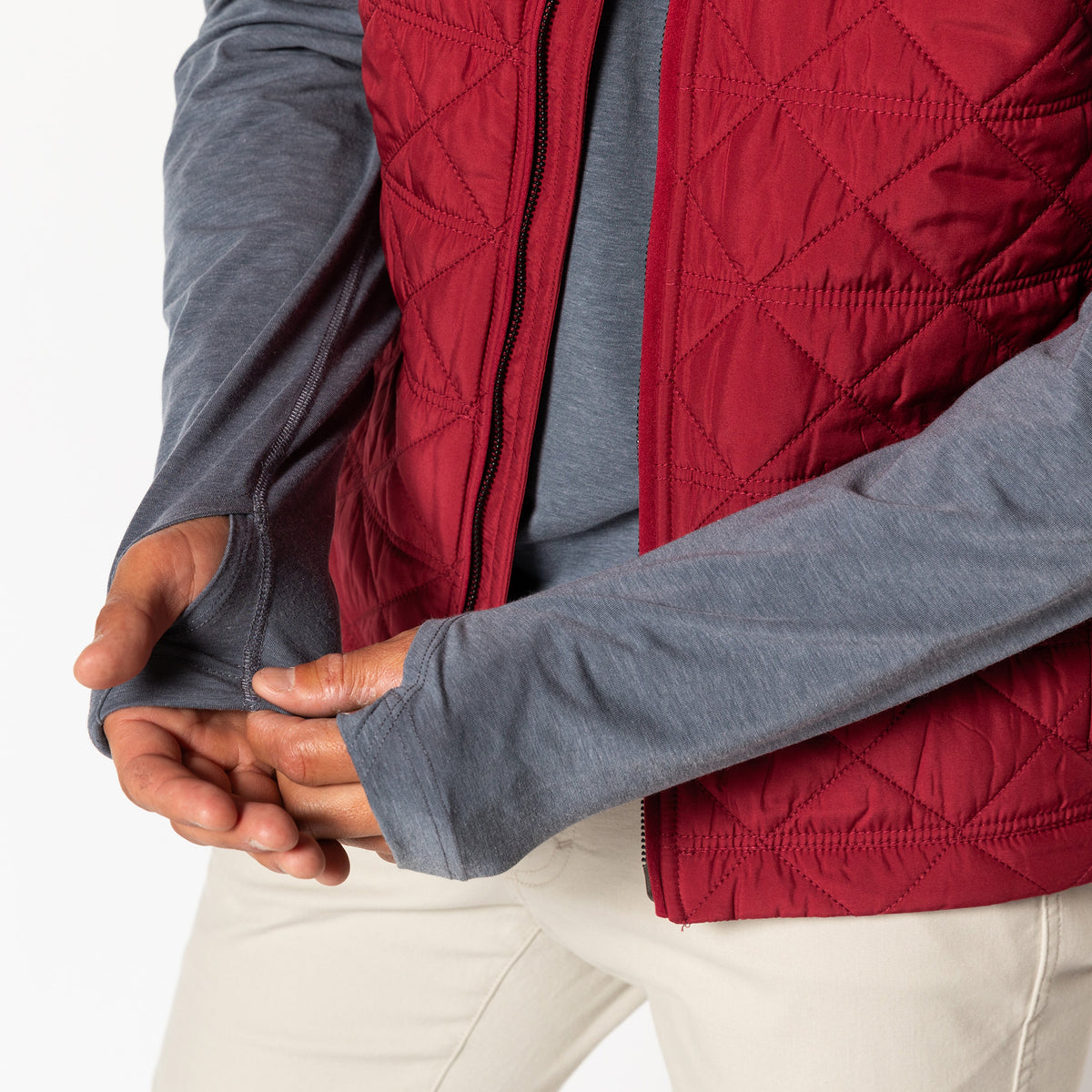 Windward Performance Hooded T-Shirt - Ocean Grey Heather – Duck Head