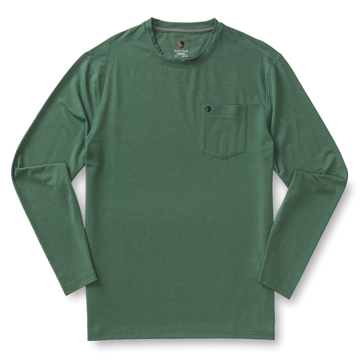 Windward Long Sleeve Performance T-Shirt - Duck Green – Duck Head