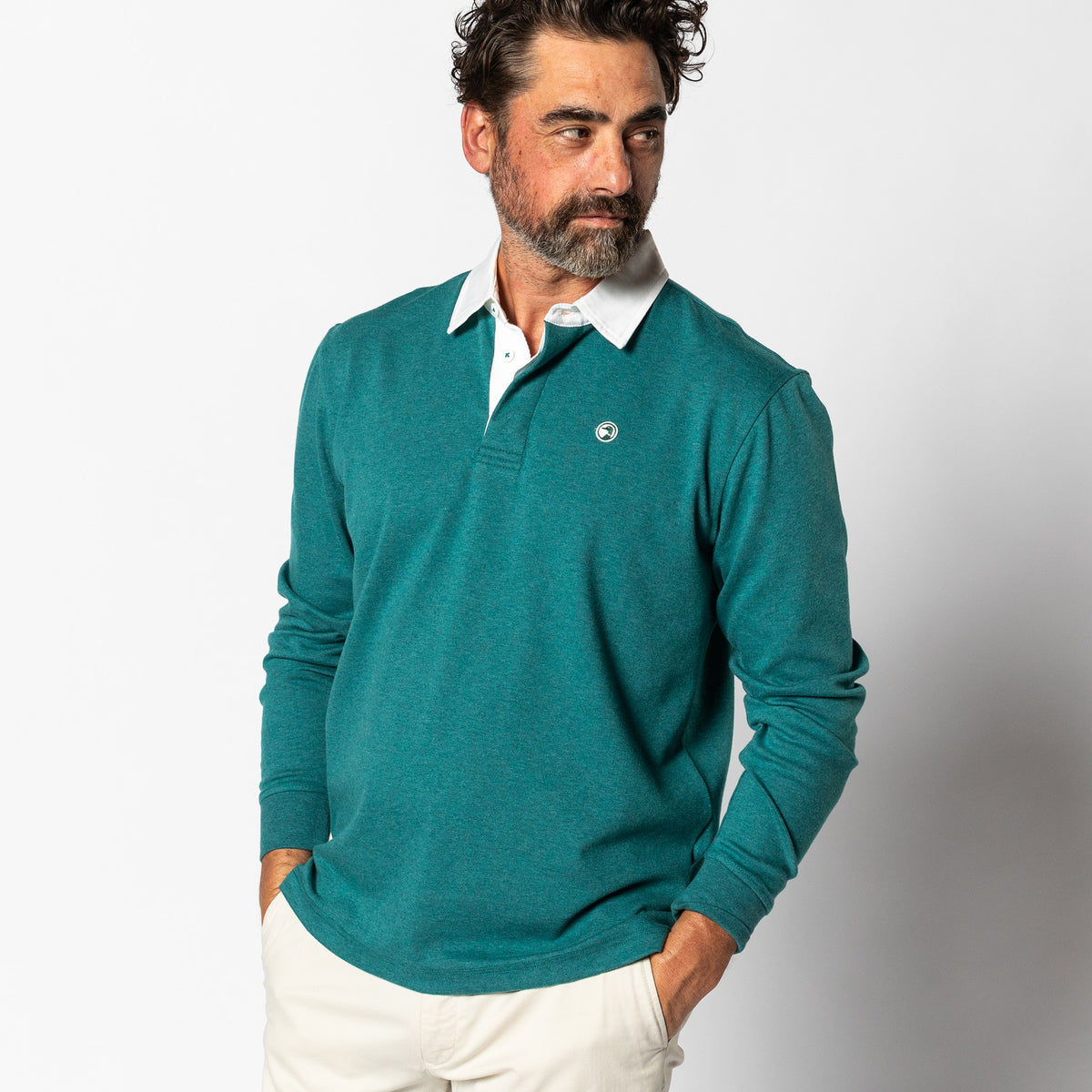 Legacy Heathered Rugby Shirt – Duck Head