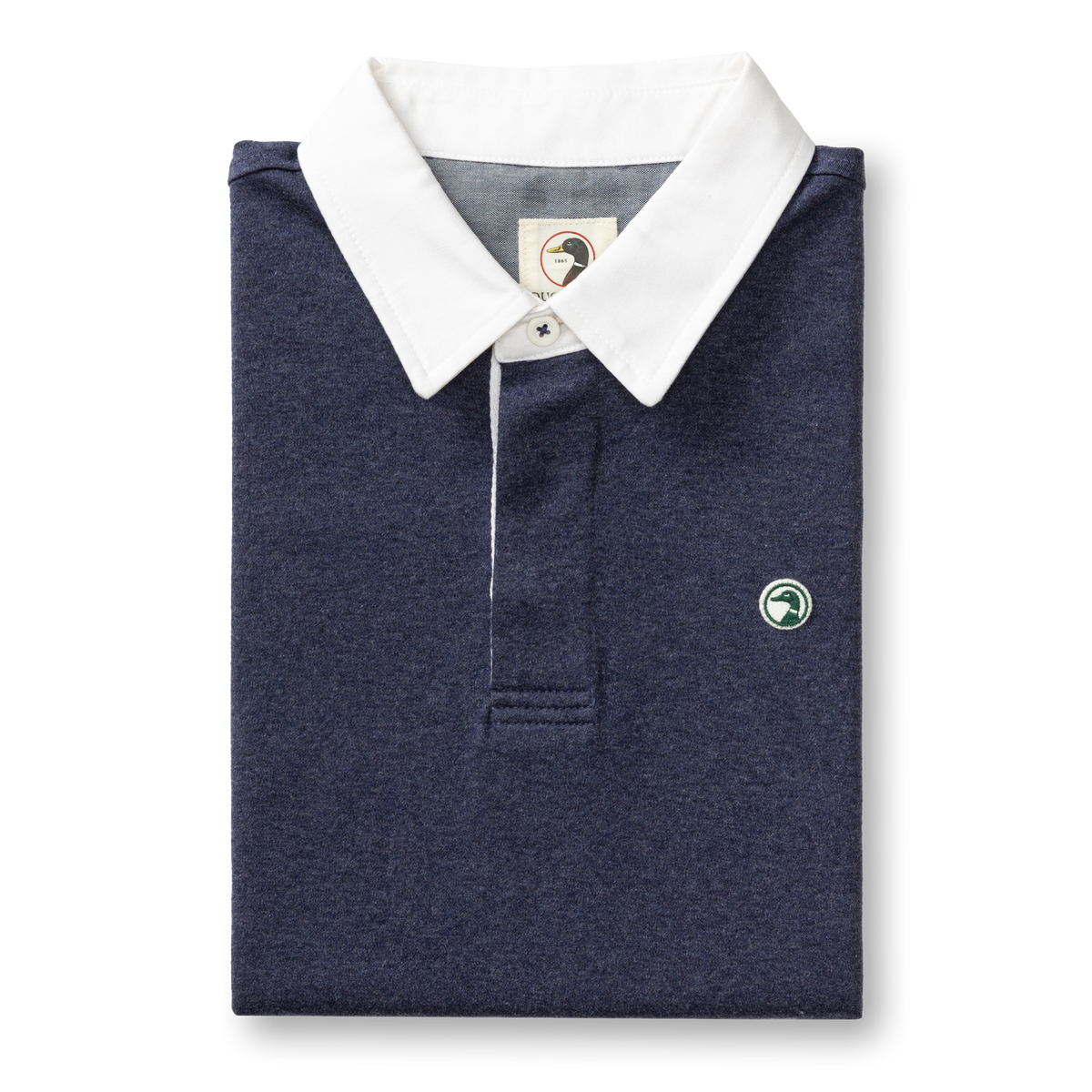 Legacy Heathered Rugby Shirt - Maritime Blue Heather – Duck Head