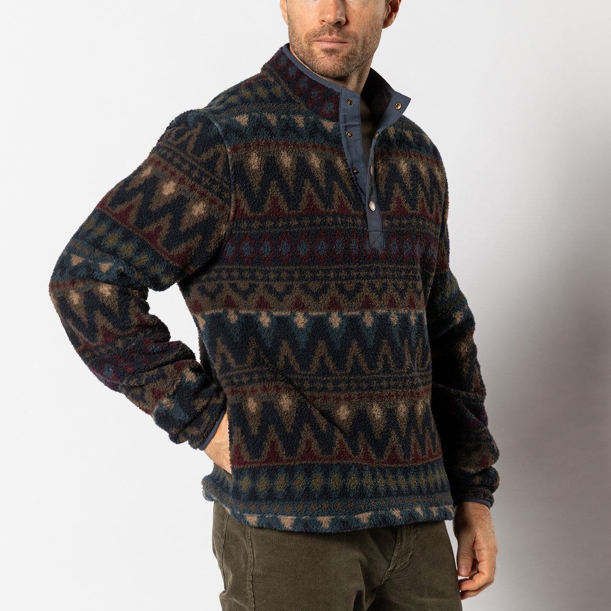 Pineview Fleece Snap Pullover – Duck Head