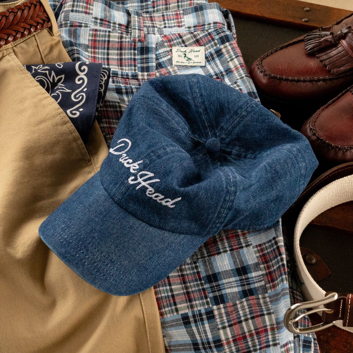 Denim Chain Stitch Hat - 160th Anniversary Edition – Duck Head