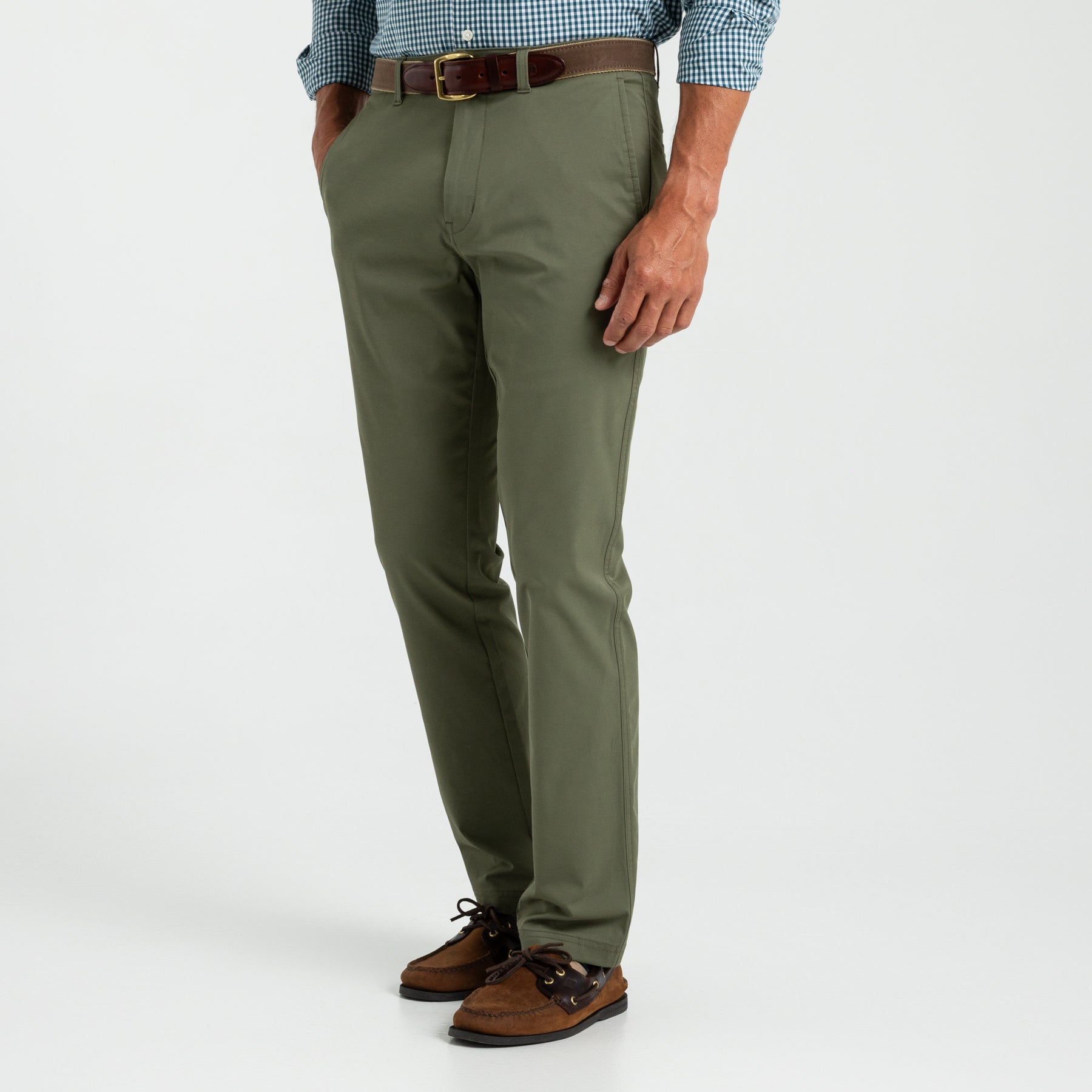 Harbor Performance Chino - Deep Lichen Olive – Duck Head